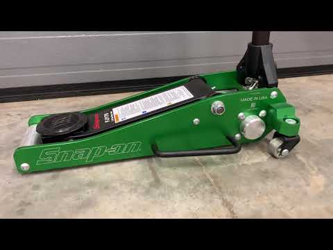 Snap-On Aluminum Floor Jack Low Profile 1.75ton FJ175GRN - YouTube