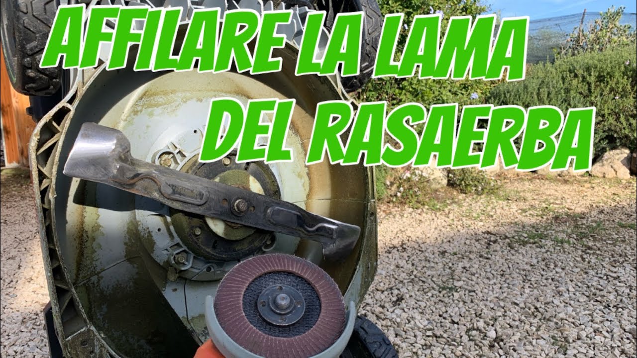Affilare la lama del rasaerba rotativo - YouTube