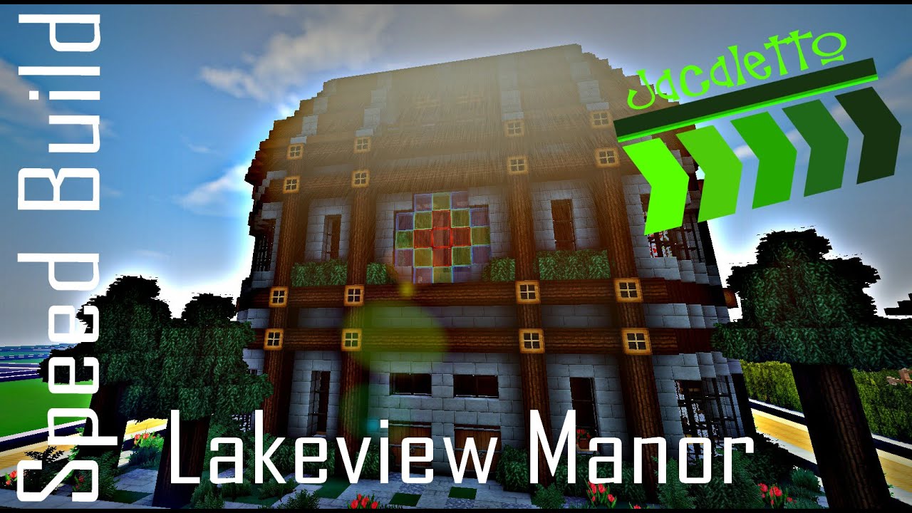 Mincraft Speed Build | Lakeview Manor - YouTube