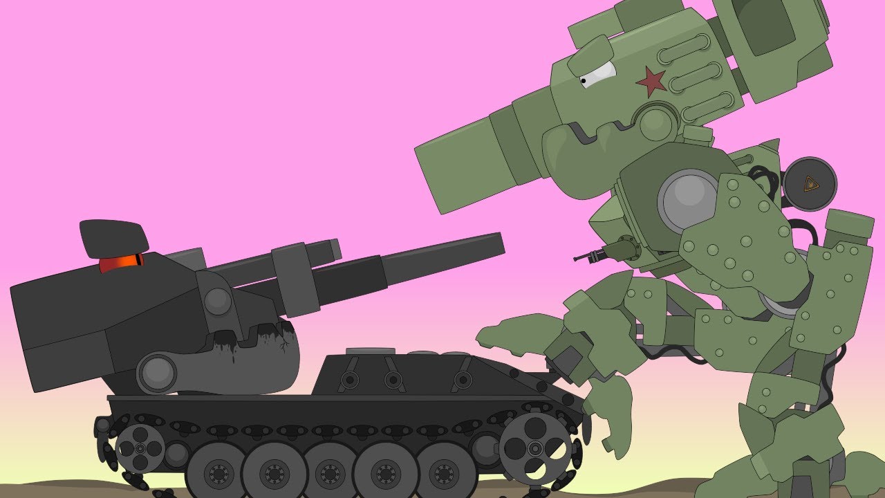 The battle of the Monster Magrok against the Robo Tank Dorian ...