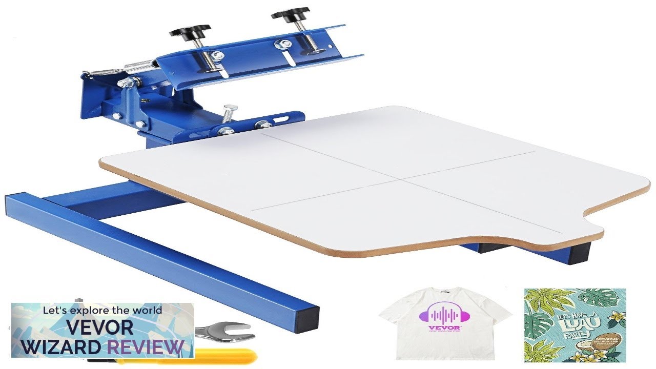 VEVOR Screen Printing Machine 1 Color 1 Station Silk Screen Printing ...