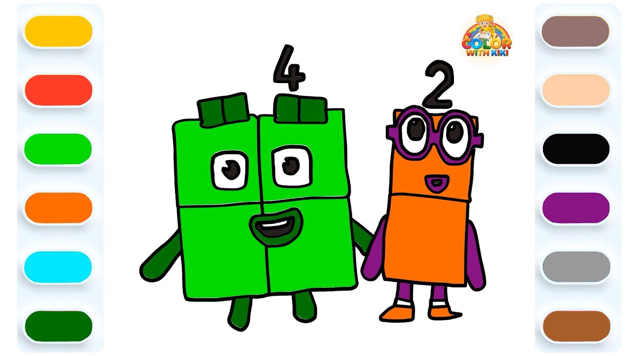 Learn to Draw Number Blocks(123) - Drawing and Coloring Tutorial for ...