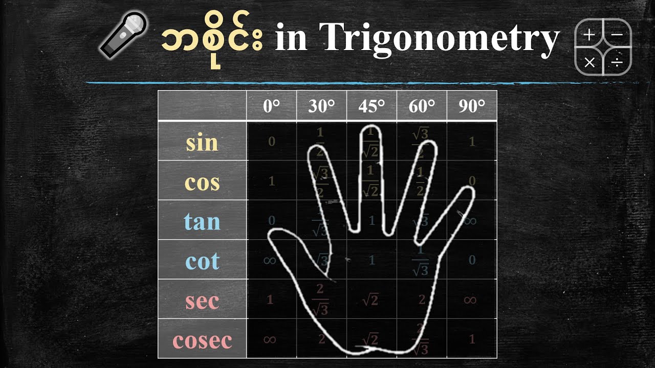 ဘစိုင်းနဲ့ Trigo table မှတ်ကြမယ် - YouTube