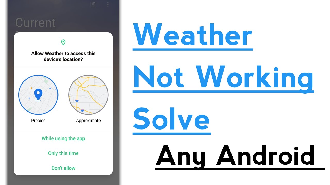 Weather Not Working Problem Solve in Any Android Device - YouTube