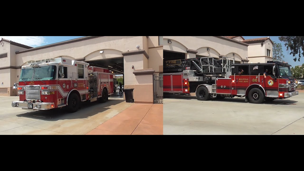 *FIRST CATCH* Milpitas Fire Dept. Engine 86 (Reserve) and Truck 86 ...