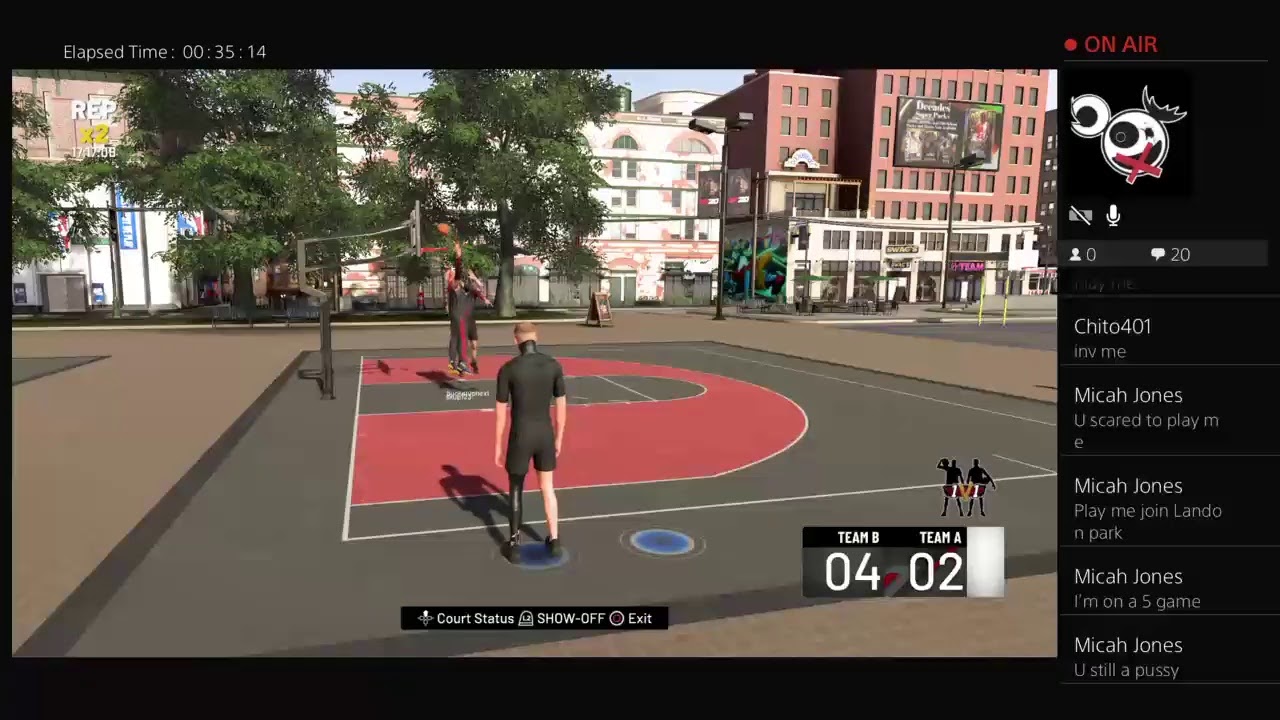 Taking over the 1v1 court Nba 2k20 live stream - YouTube