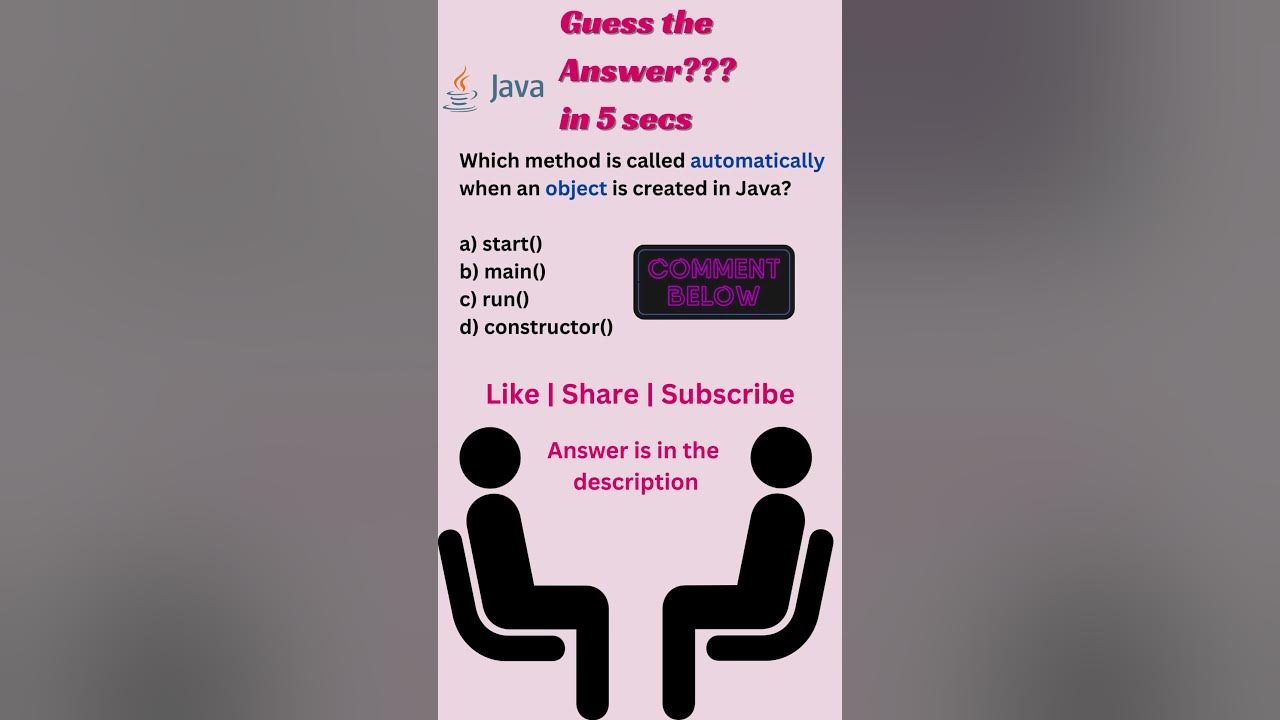 Java Constructor Java Interview Question Javainterviewquestions Javashorts Youtube 9708