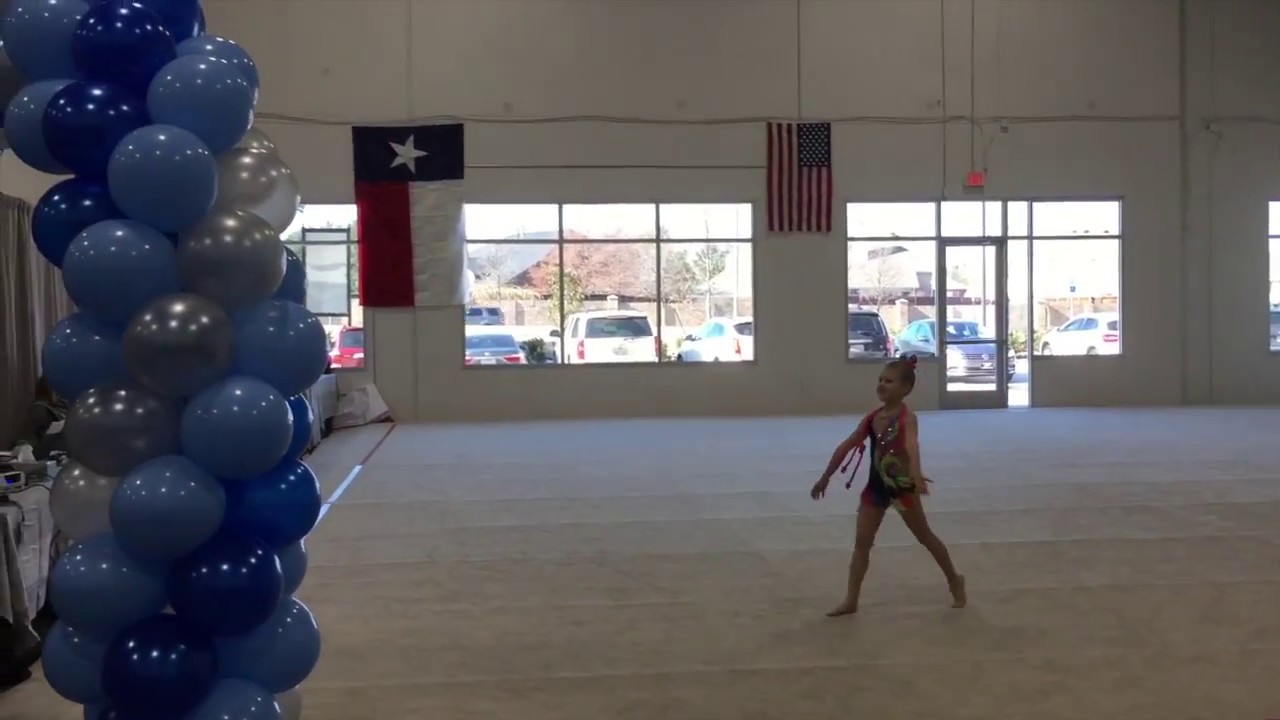 Snow Queen Rhythmic gymnastics Dallas 2017 - YouTube