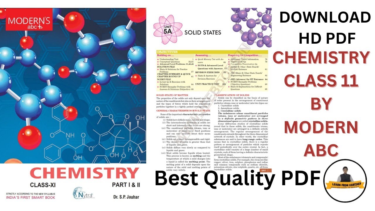 Chemistry by Modern ABC Class 11th With PDF Chapter 5 Solid States ...