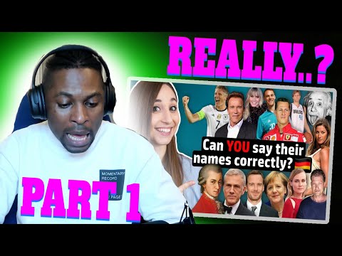 How to pronounce GERMAN CELEBRITIES names correctly | Feli from Germany REACTION PART 1