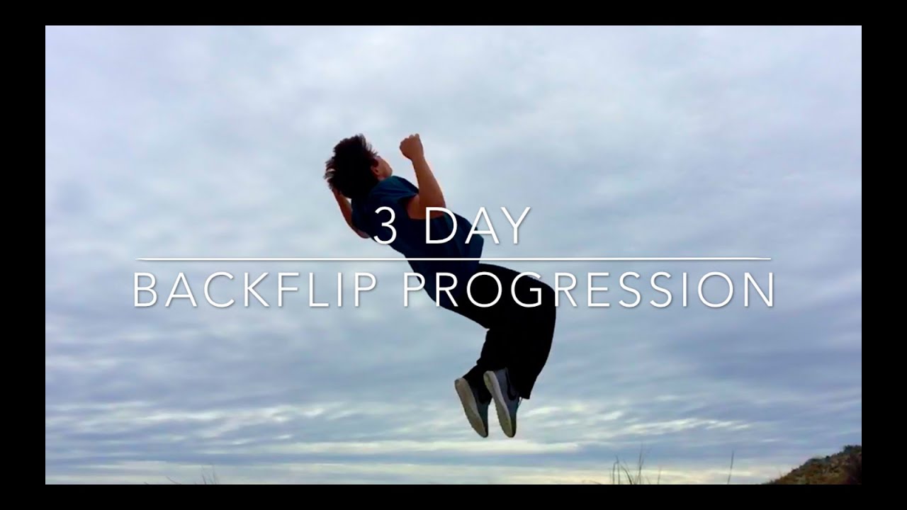 3 Day Backflip Progression - YouTube