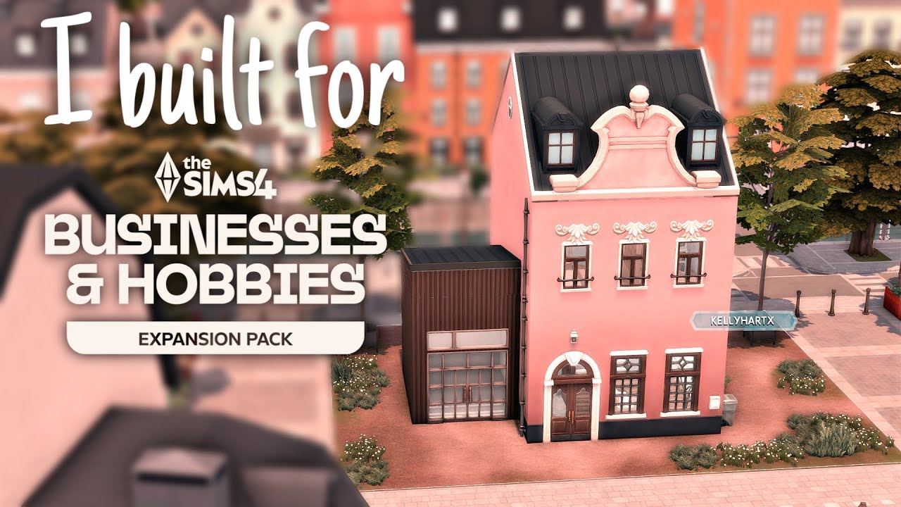 I built official lots for The Sims 4 Businesses & Hobbies Expansion ...