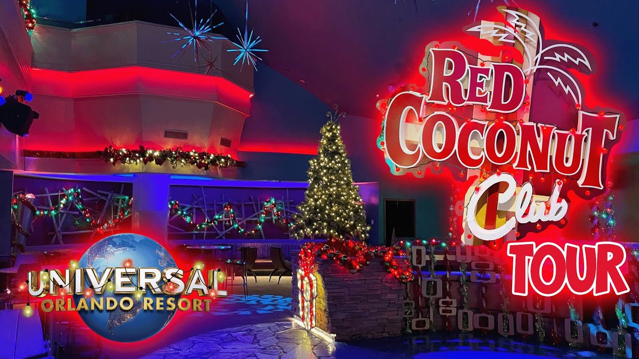 The Red Coconut Club Gets Decorated for the Holidays at Universal ...