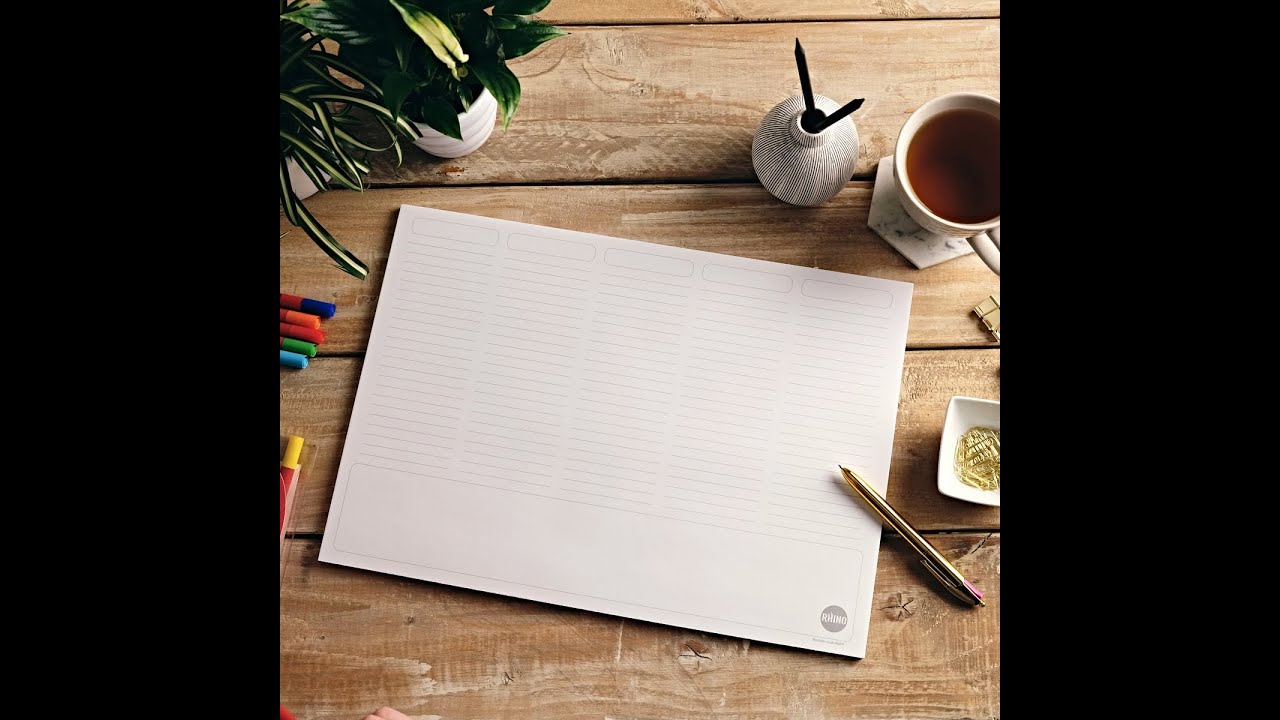 A3 Desk Pad 50 Sheets Product Use Video RDPP - YouTube