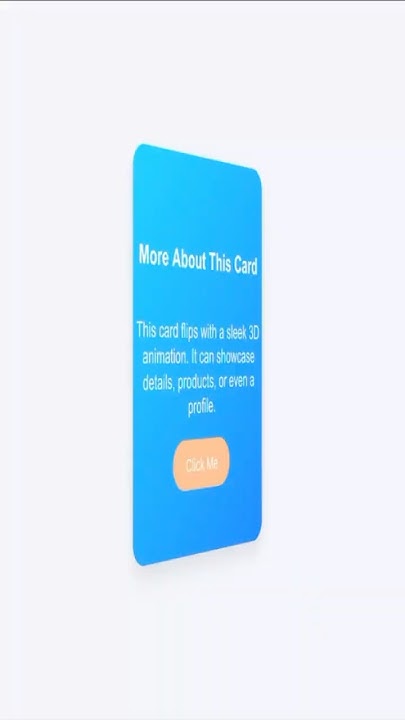 Create a Stylish 3D Click-to-Flip Card with HTML, CSS, and JavaScript ...