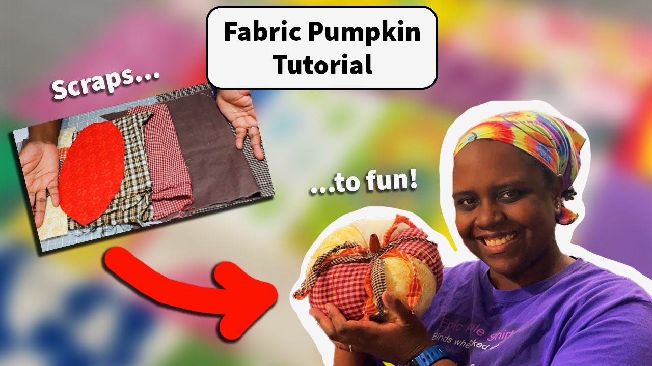 This Fabric Pumpkin Tutorial will get you in the mood for Fall! - YouTube