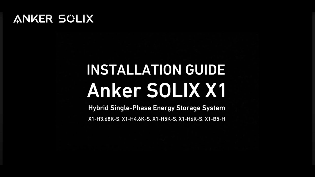 X1 EU Hybrid Single-phase Installation Video (EN) - YouTube