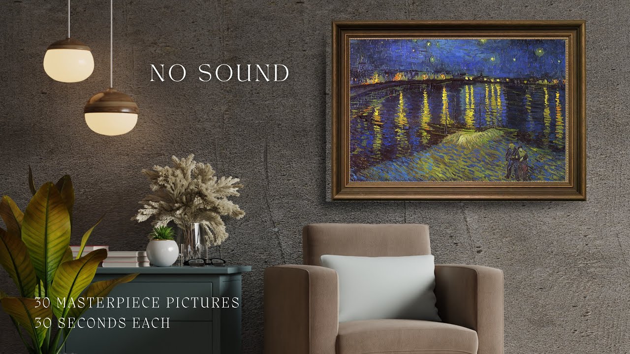 MASTERPIECE ART TV SCREENSAVER - Vintage Wood Framed 4k art (30 ...