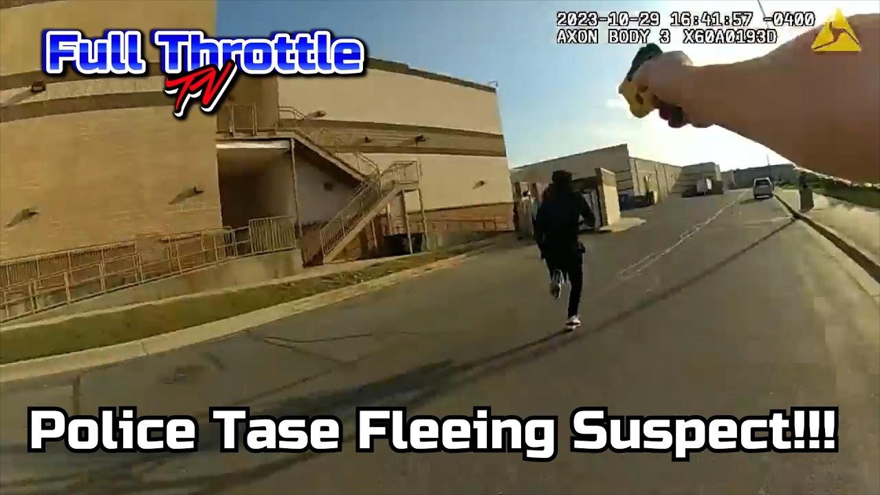 Police Tase Fleeing Suspect! - YouTube