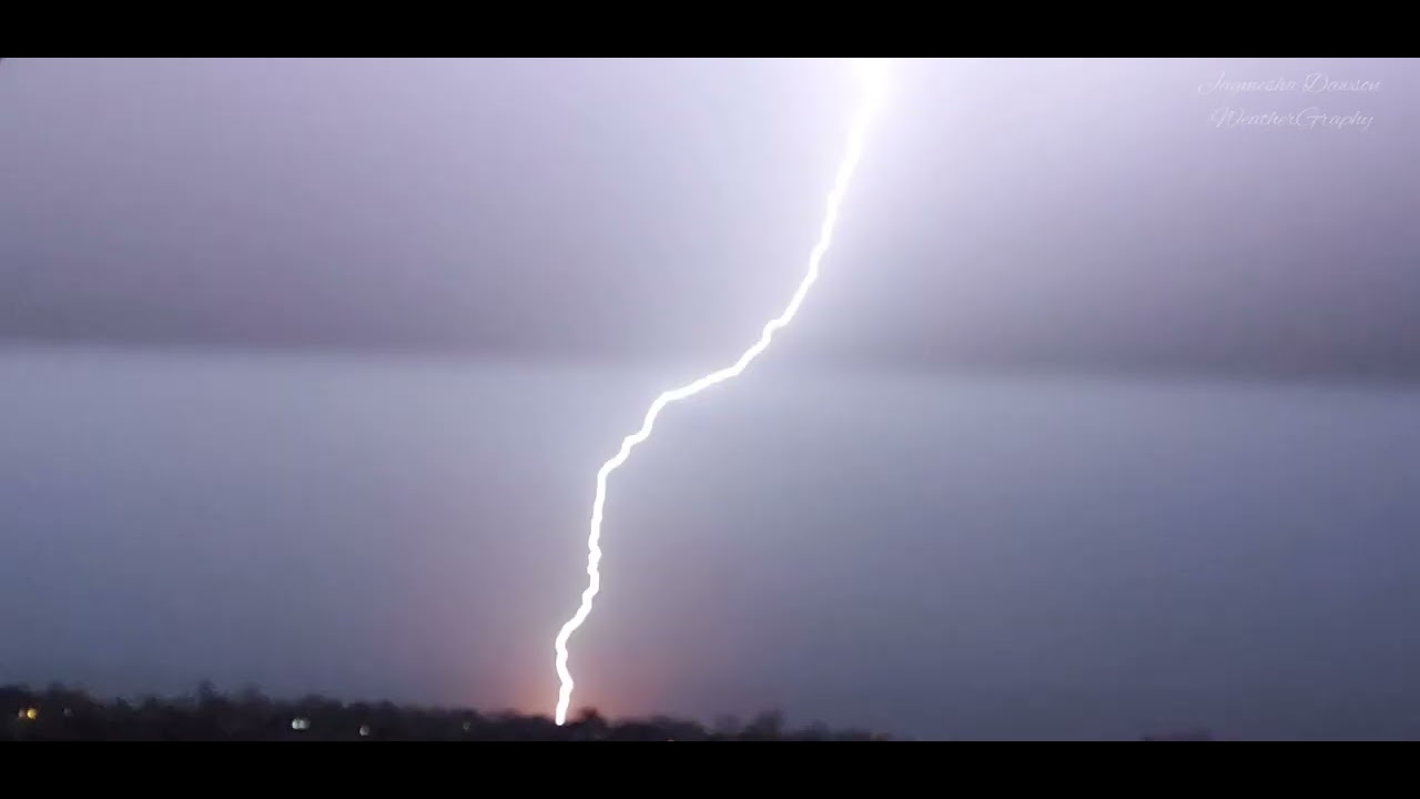 Close #lightning strike in slow motion #kywx #severeweather #storms ...