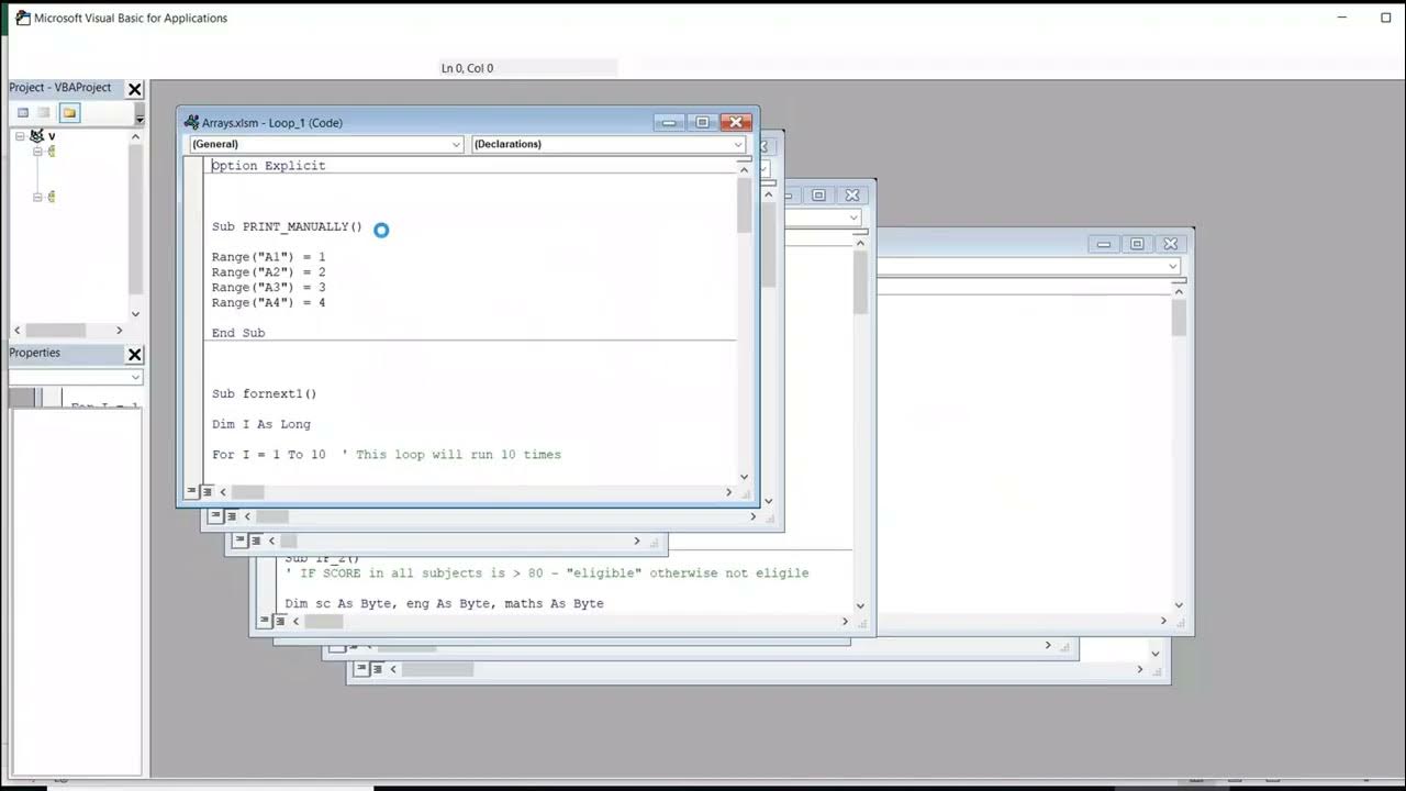Excel VBA Arrays- Lecture1 - Chapter5 - English language - YouTube