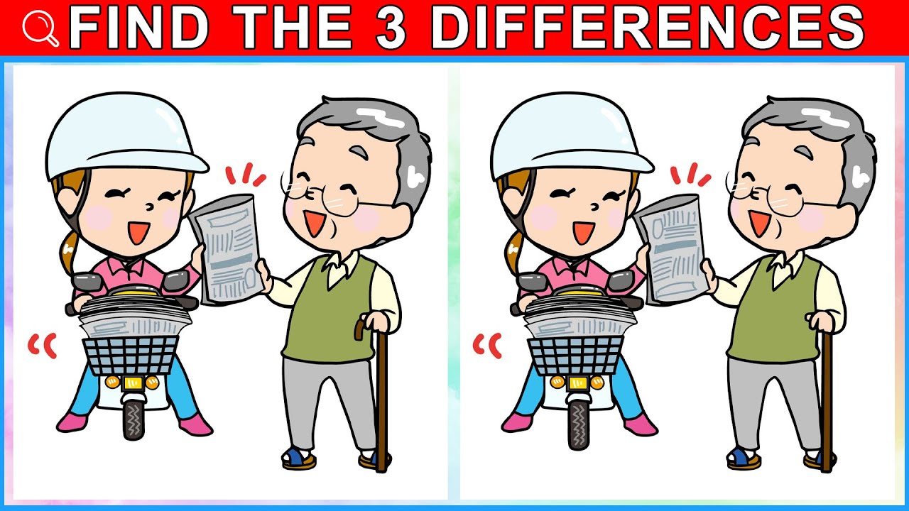 Spot 3 Differences! 🔍Find the Differences Puzzle - YouTube