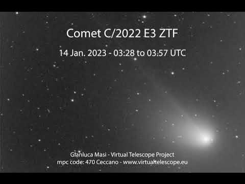 Comet C/2022 E3 ZTF in motion - 14 Jan. 2023 - YouTube