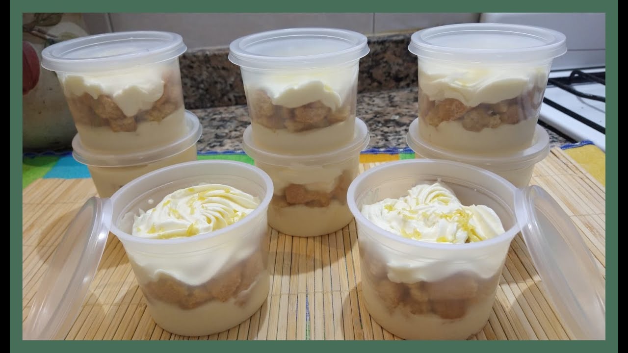 POSTRES en POTE para VENDER / Receta con mousse de LIMÓN y SIN HORNO ...
