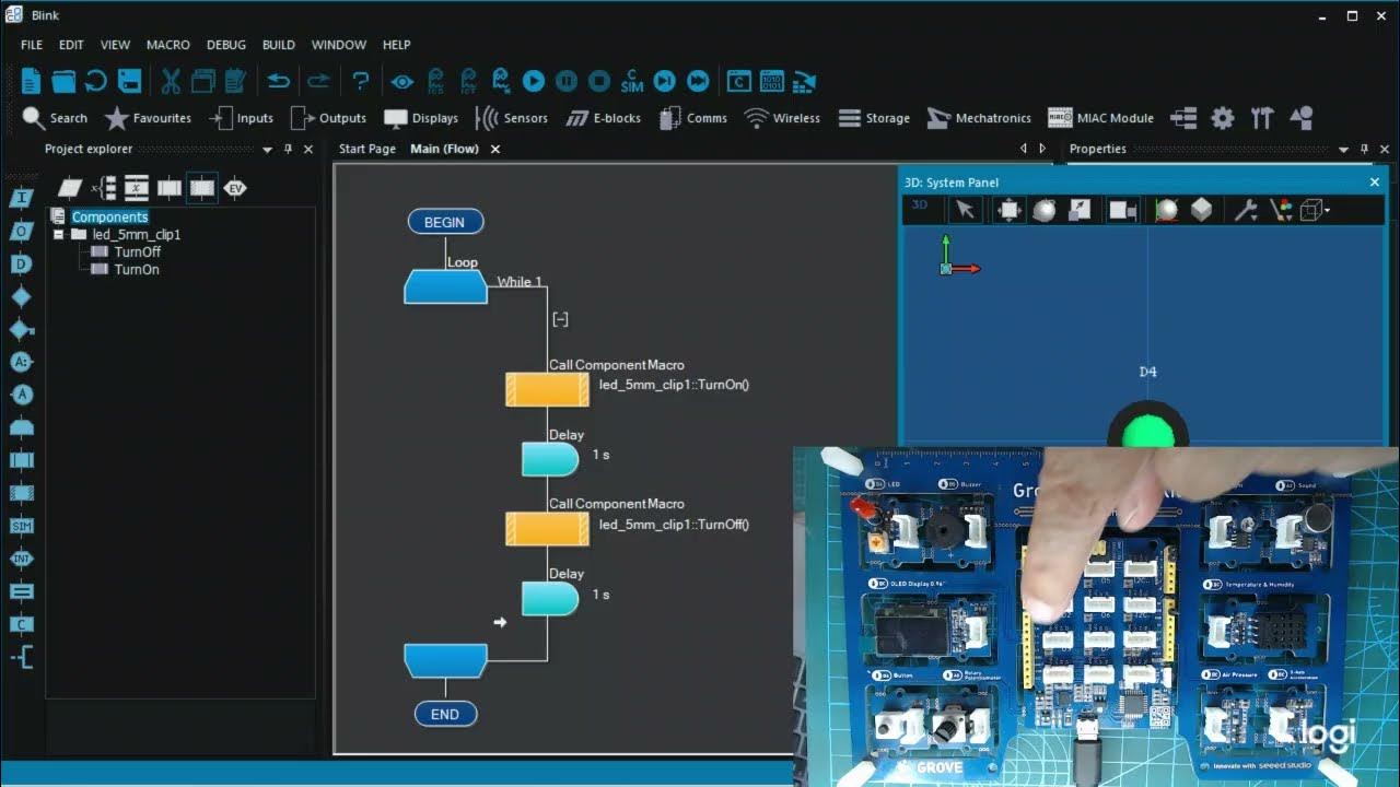 Flowcode 8 & Arduino: BLINK | Experimento Demostrativo - YouTube