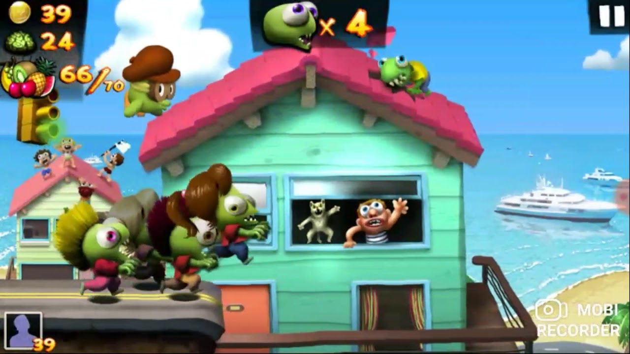 game zombie tsunami mod lv.10 - YouTube