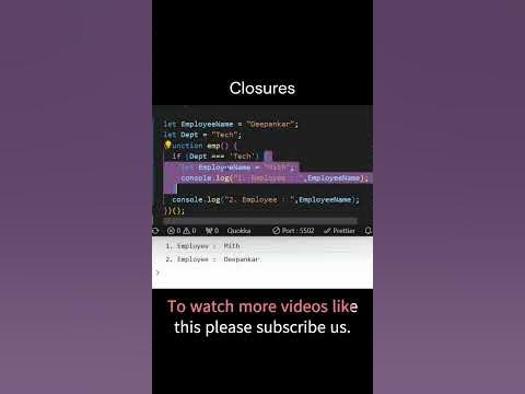 Interview Challenge # 30 Closures in JS #frontend #javascript #shorts - YouTube