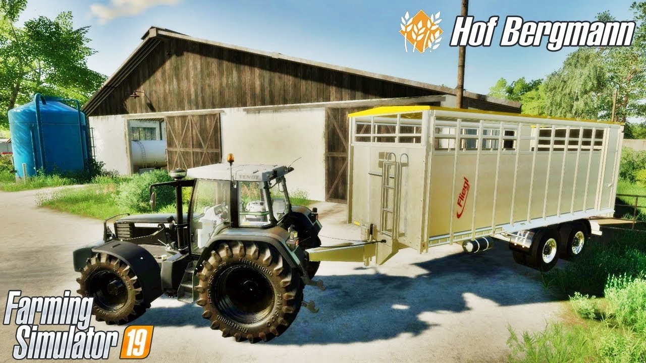 Hodowla krów. - Hof Bergmann FS19 ☆ Farming Simulator 19 ☆ #3 ㋡ Anton ...