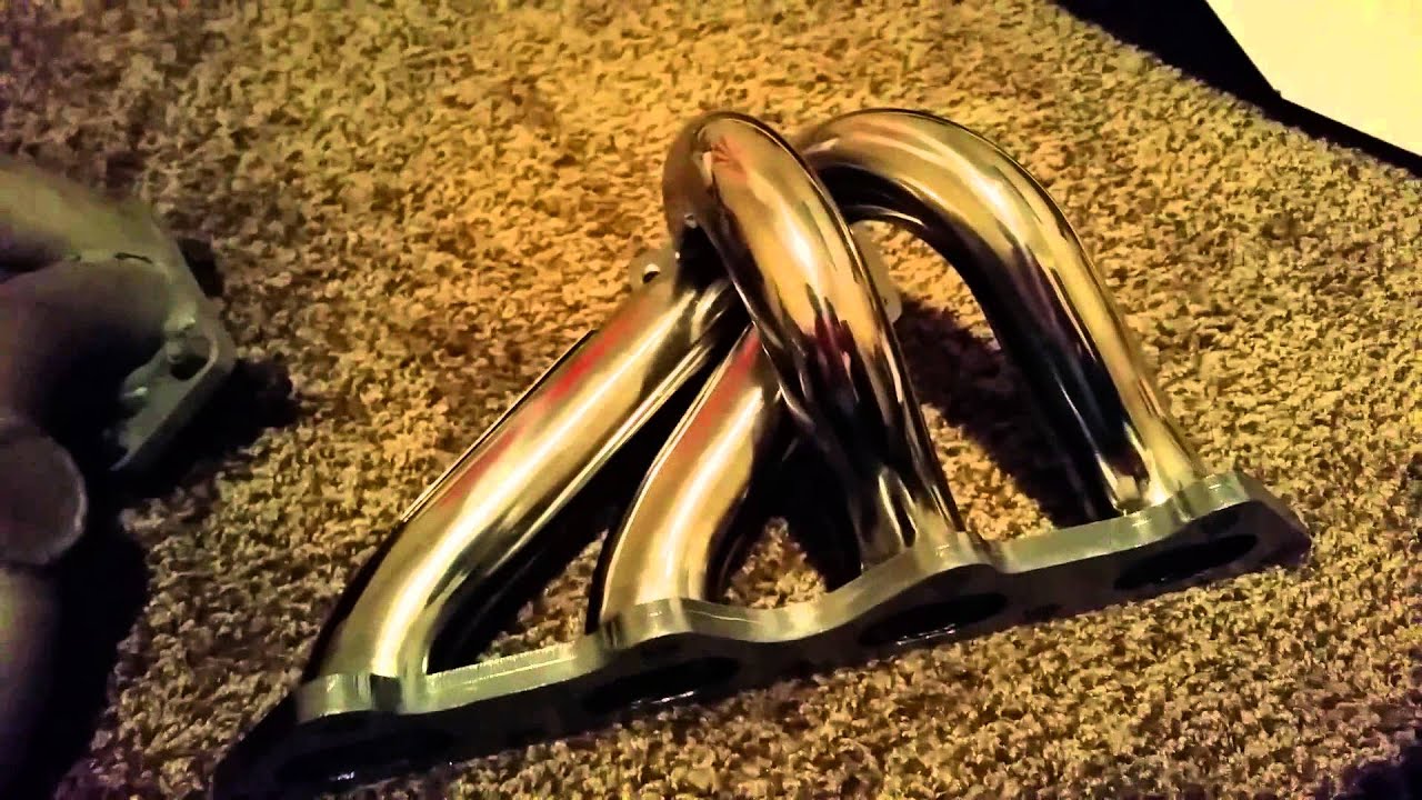 Here is how to use a 4g63 turbo manifold on a 420a - YouTube