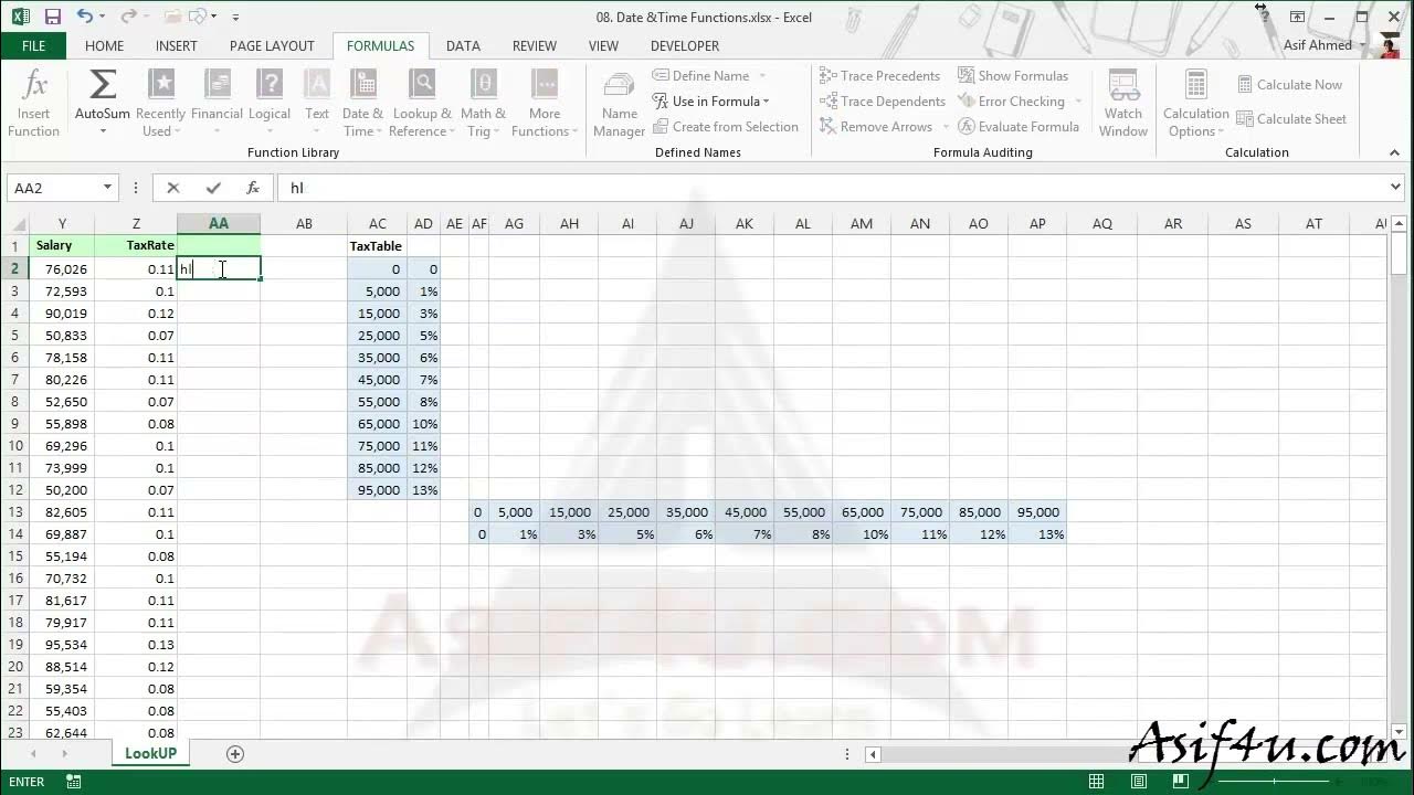 Excel Advanced Functions Training Bangla 29 VLookUP and HLookUP function in Excel - YouTube