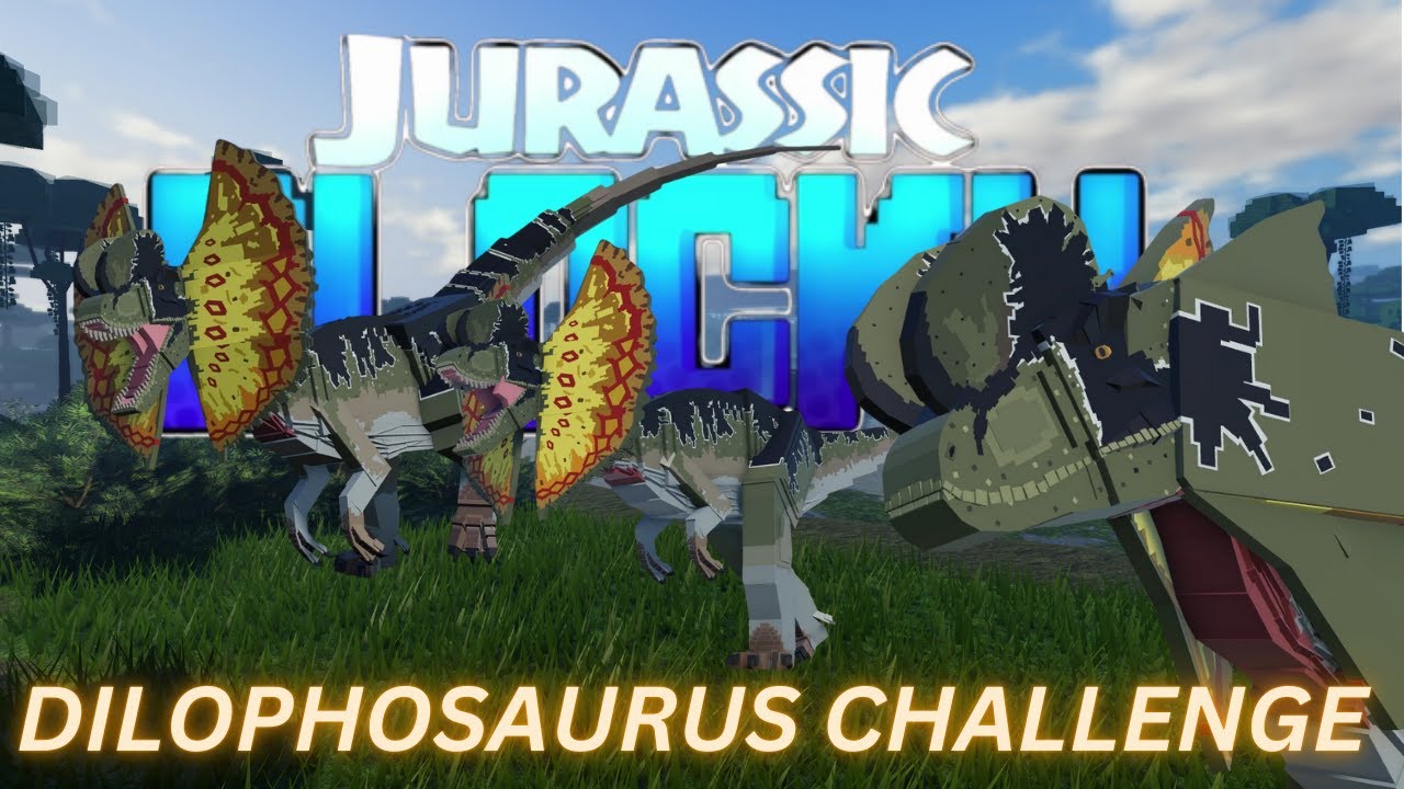 Dilophosaurus challenge in Jurassic Blocky - YouTube