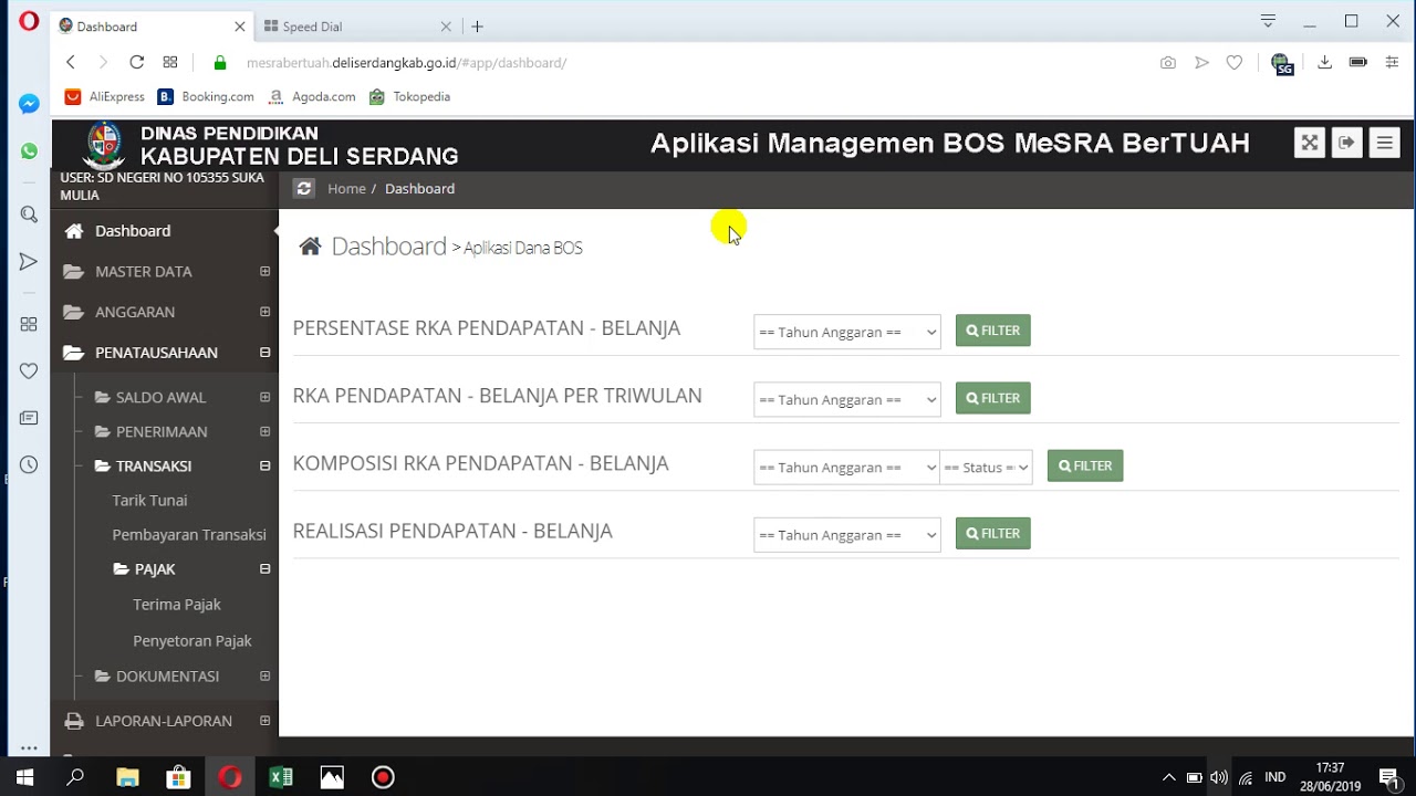 Tutorial Input Realisasi di Mesra Bertuah - YouTube