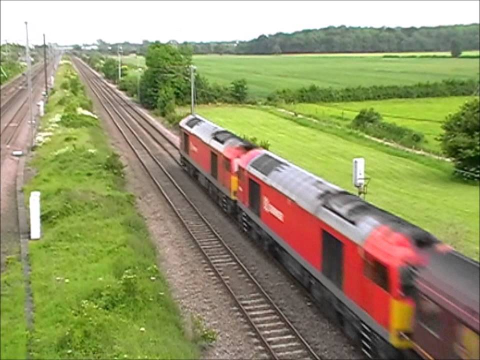 ECML Steam triple header take 2 plus class 60's on engineers - YouTube