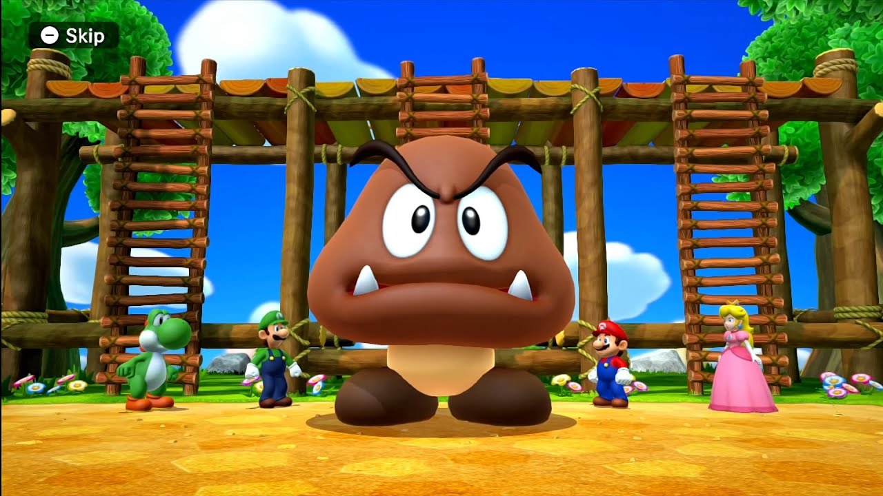 Mario Party 10 - Boss Battles - Mega Goomba's Ladder Leap - YouTube