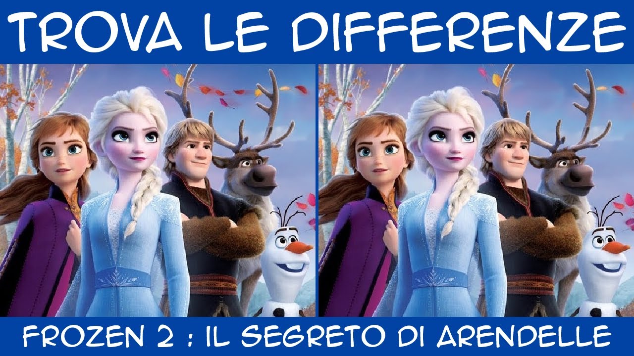 Trova le Differenze Frozen 2 Il Segreto di Arendelle | Ability Quiz ...