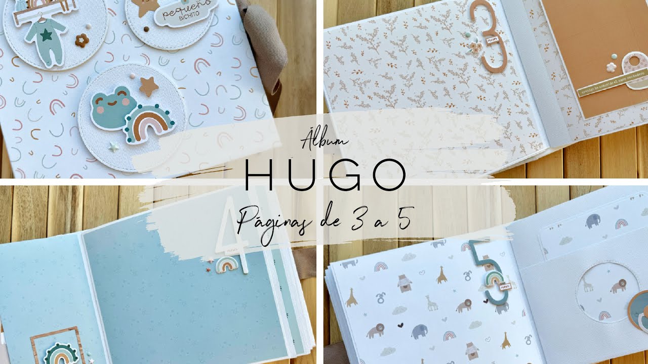 TUTORIAL: ÁLBUM HUGO - PÁGINAS DE 3 A 5 - YouTube
