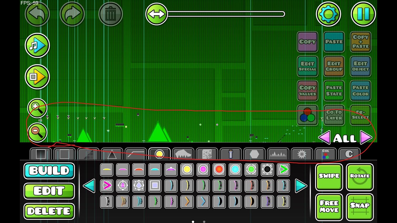 day 1. of making an XL level in gd - YouTube