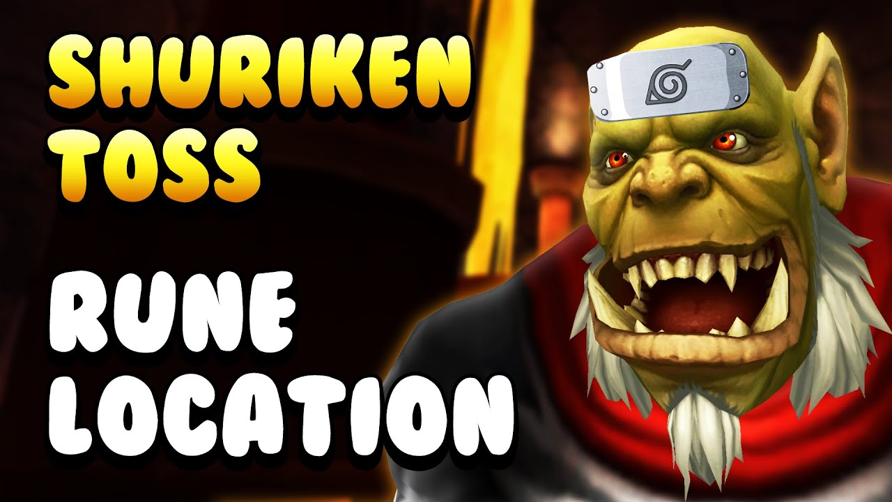 How To Find Shuriken Toss in 42 seconds - Rogue Tank Rune Location ...