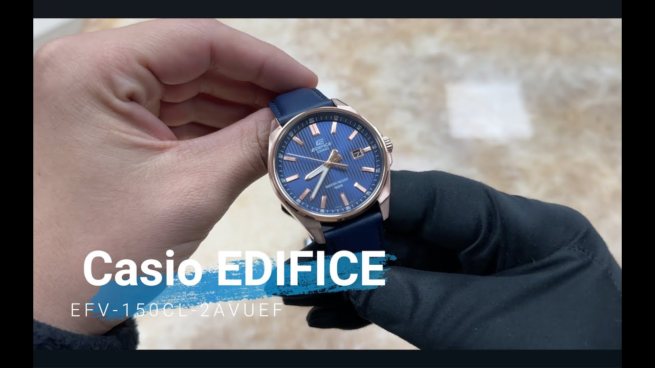 Casio EDIFICE EFV 150CL 2AVUEF - YouTube
