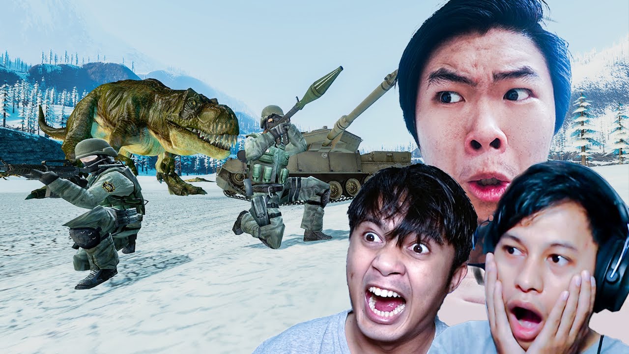 KITA MENEMUKAN TANK UNTUK MEMBUNUH T-REX !!! | GARRY'S MOD INDONESIA ...