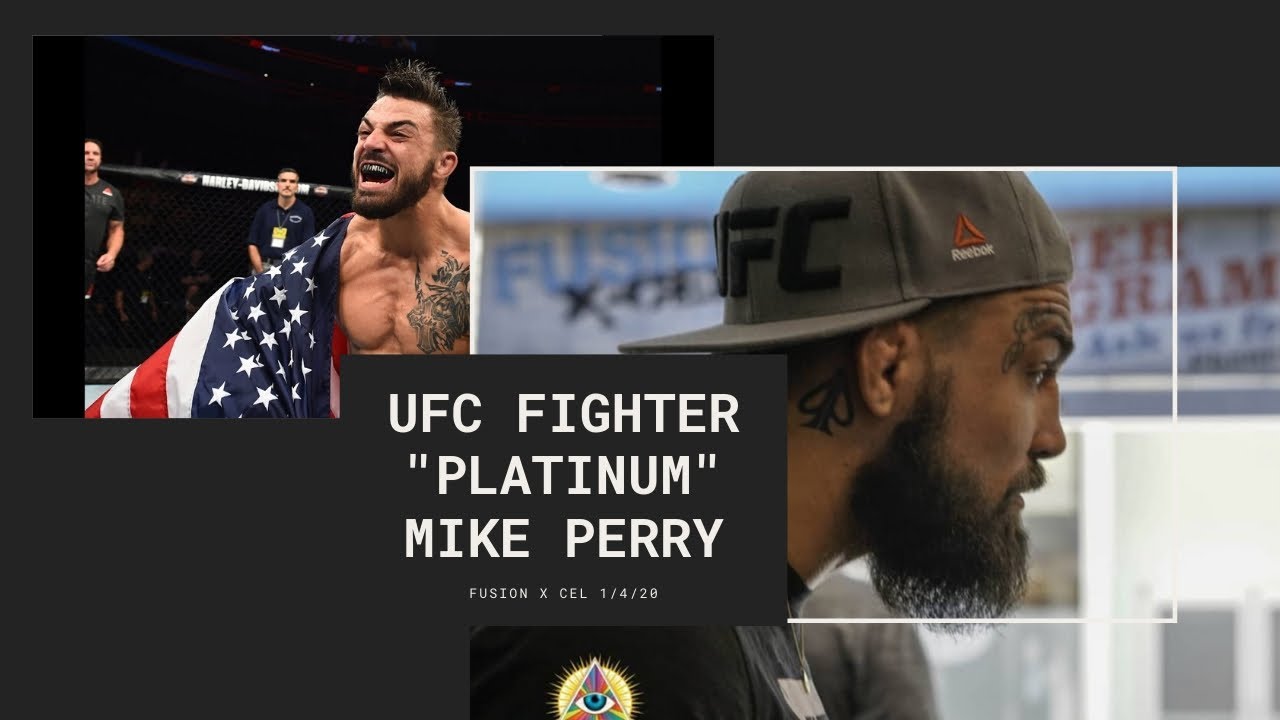 UFC Star "Platinum" Mike Perry chopping it up at Fusion X Cel ...