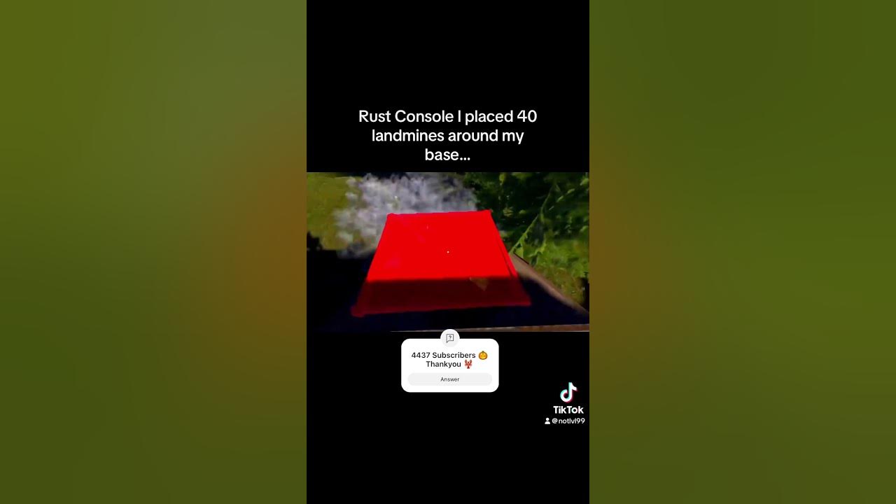 Rust Console I placed 40 landmines around my base…#shorts #rust #rustconsole - YouTube