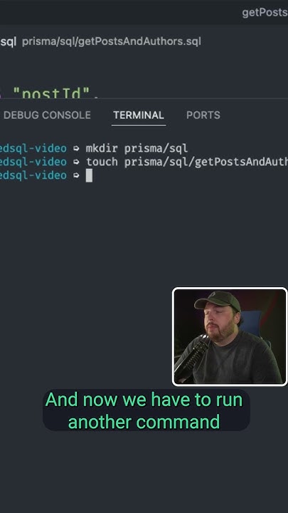 Setting up TypedSQL - type safe raw SQL in Prisma ORM - YouTube