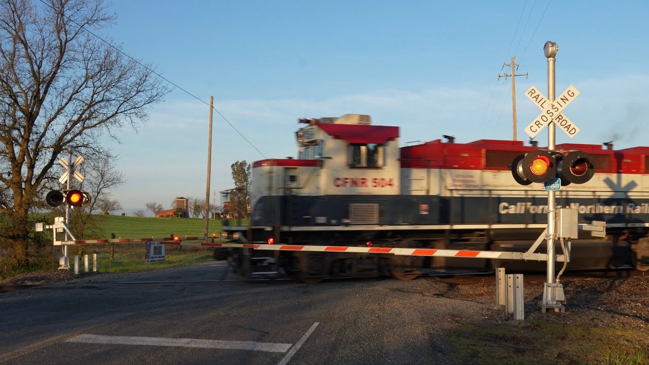 CFNR 504 Corning Flyer South | Capay Rd. Railroad Crossing, Kirkwood CA ...