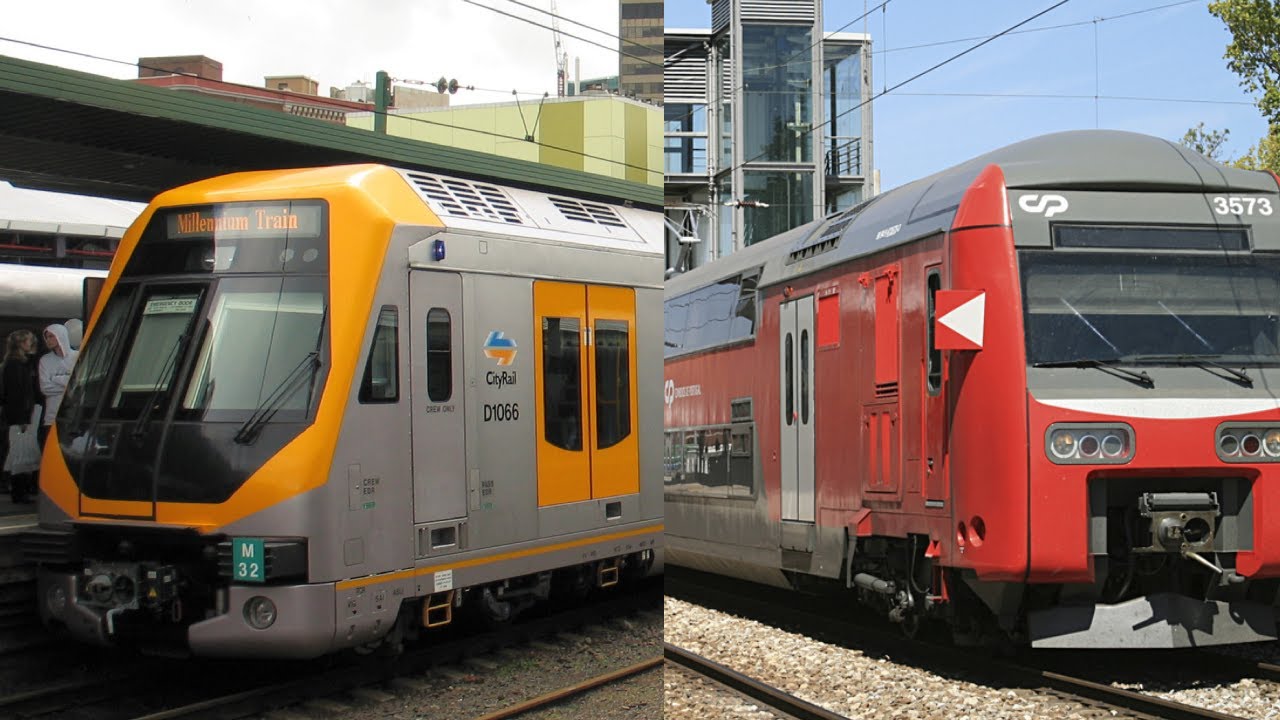 ( Train Mashup ) M-set Sydney Trains + CP 3500 CP Lisboa - YouTube