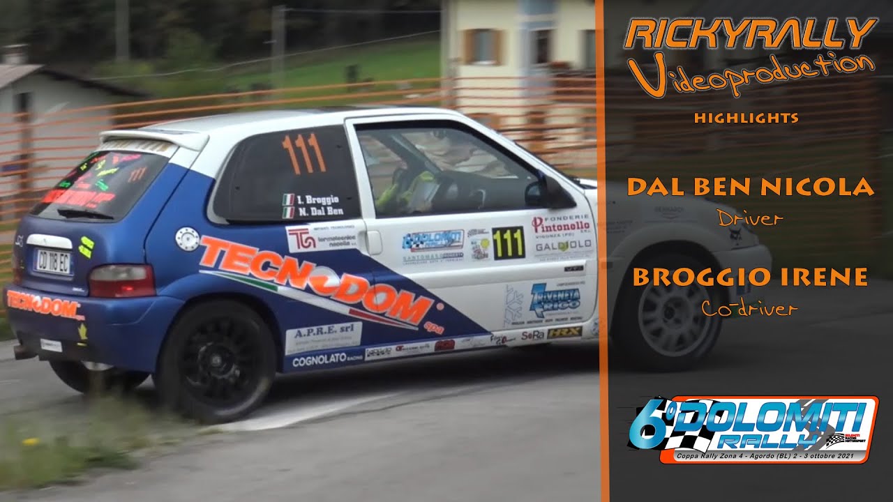 Highlights DAL BEN - BROGGIO // 6° Dolomiti Rally 2021 - YouTube